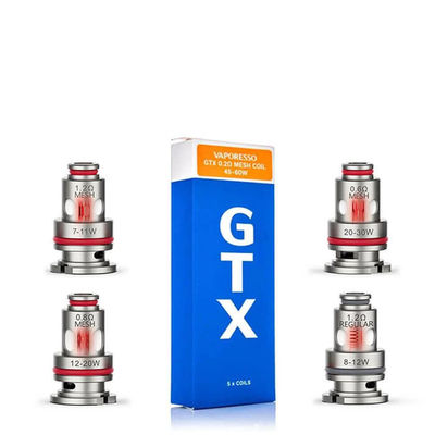 Vaporesso Gtx Coil 5pcs Target Pm80 Gtx Core Vape Mesh Coil Replacement 35g