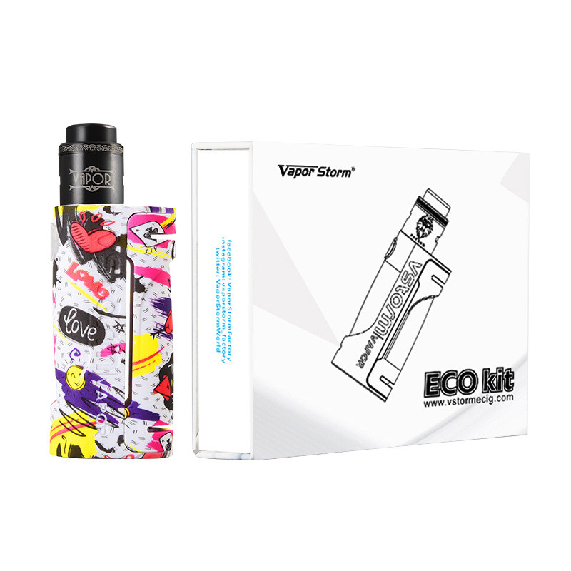 Abs Plastic 18650 Battery Vape Box Mod Kits 90W / Vapor Storm Eco Rda Kit
